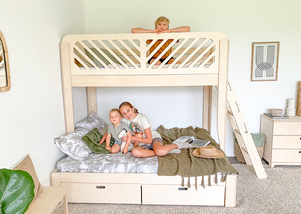 Family Boho bunk bed – Magic of wood PTY LTD