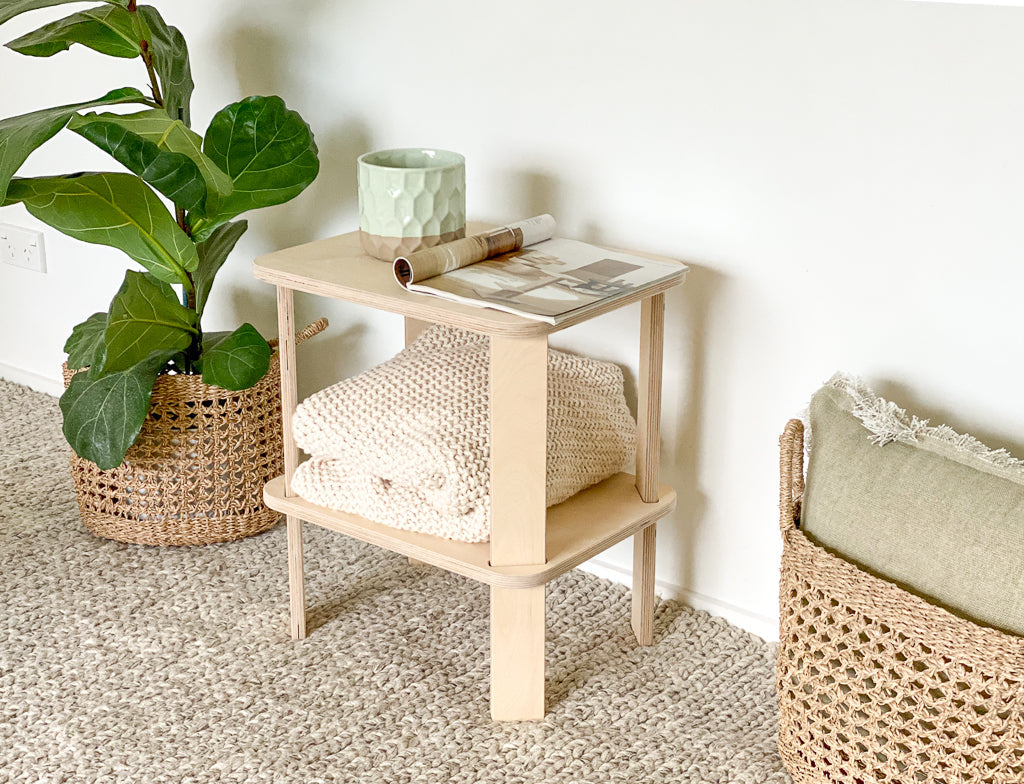 Scandi bedside table – Magic of wood PTY LTD